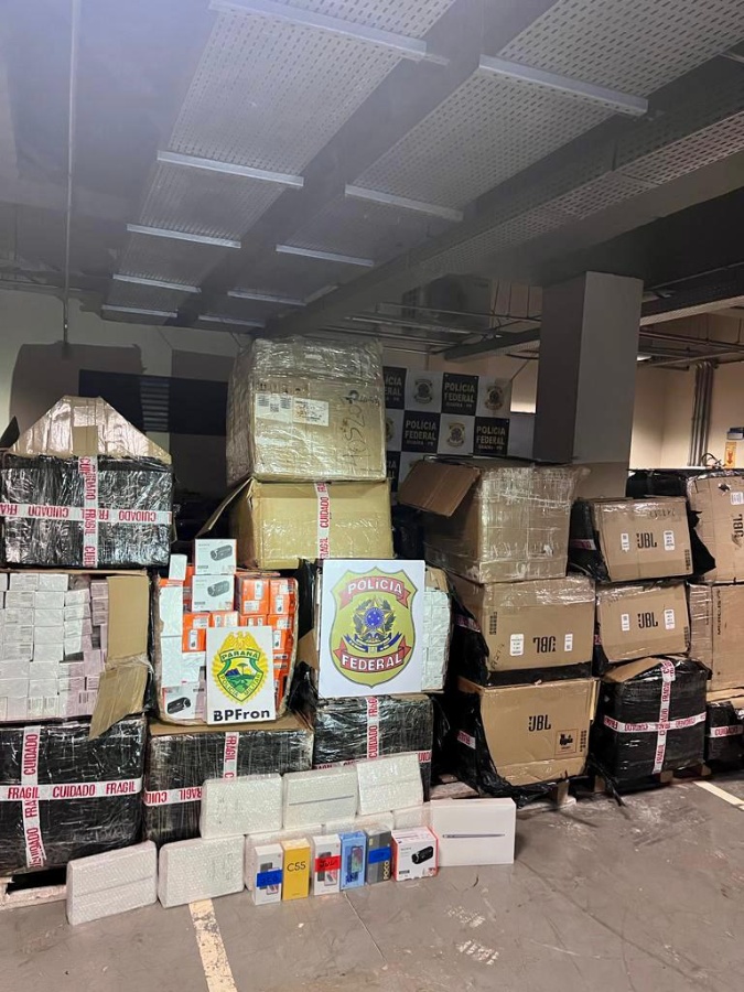 BPFron e Nepom/PF realizam apreensão milionária de mercadorias ilícitas ...