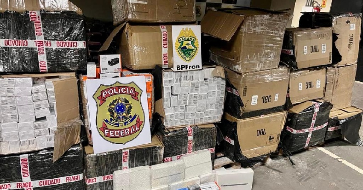 BPFron e Nepom/PF realizam apreensão milionária de mercadorias ilícitas ...
