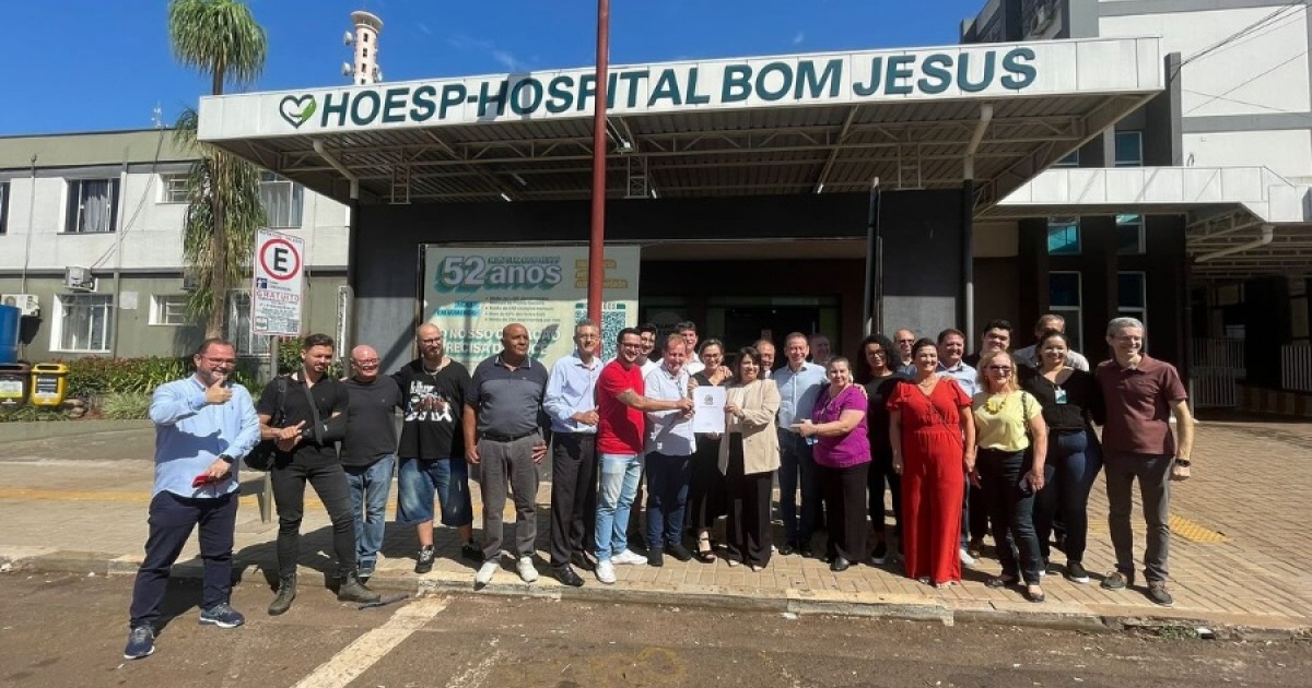 Hoesp - Hospital Bom Jesus recebe emenda de R$ 2 milhões do deputado Elton Welter para custeio ...